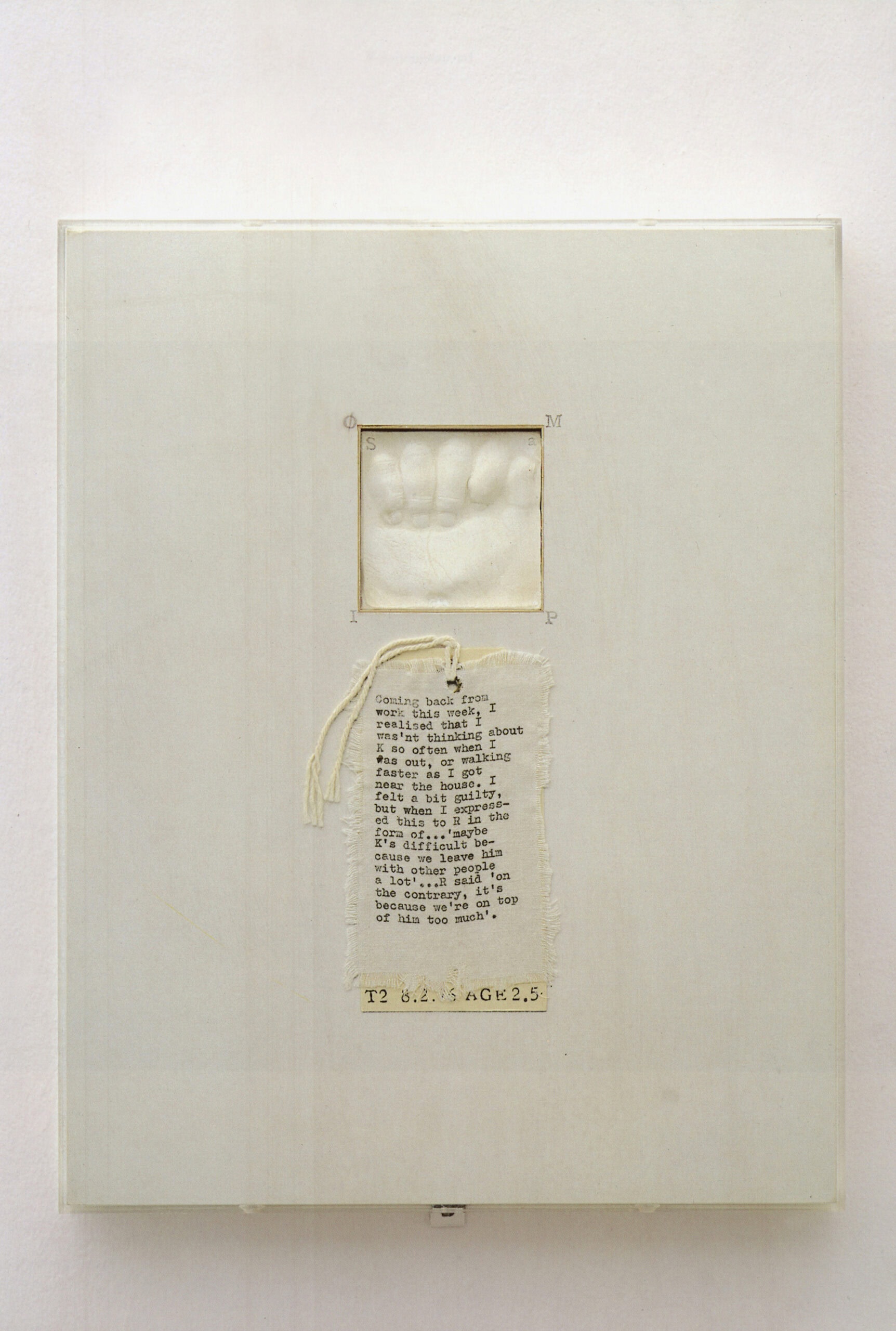 Mary Kelly in Vital Signs: Artists and the Body | VIELMETTER LOS ANGELES